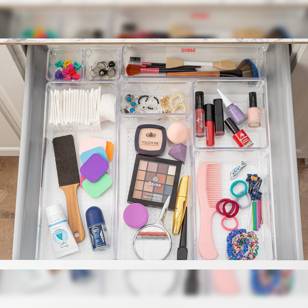 Ultra Clear Punto Modular Drawer Organizer 30.5x7.5x5.5